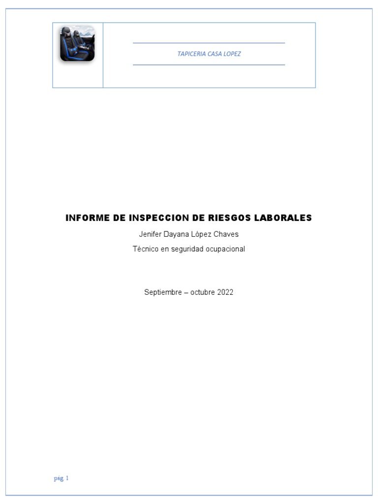 Informe de Inspeccion de Riesgos Laborales | PDF