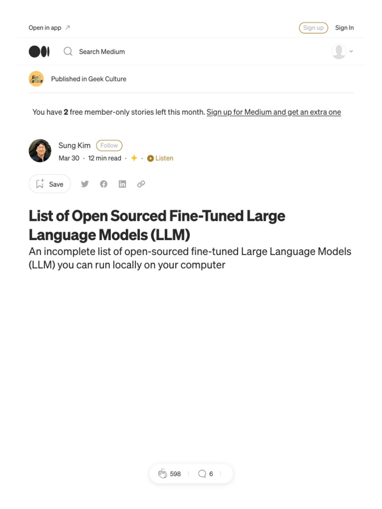 List of Open Sourced Fine-Tuned Large Language Models (LLM) - by Sung ...