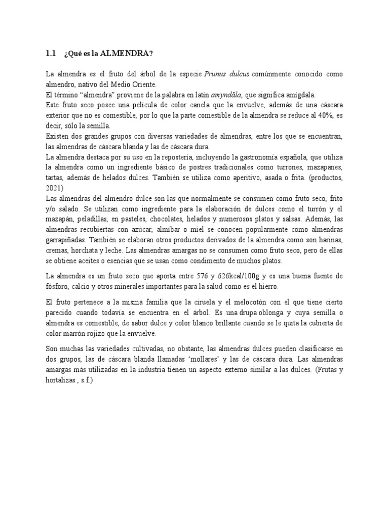 Qué Es La ALMENDRA | PDF