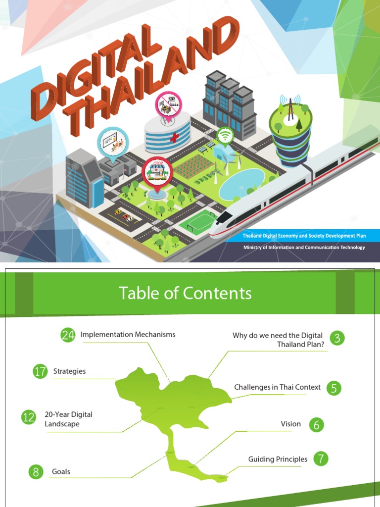 Digital Thailand pocket book | PDF | E Government | Thailand