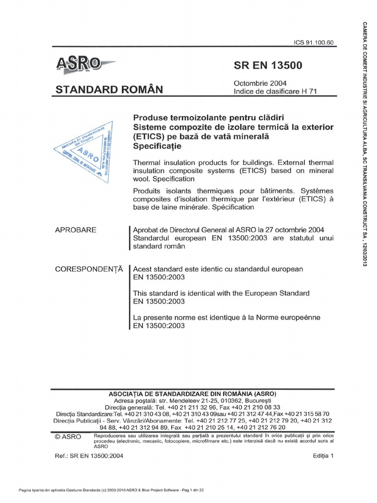 SR EN 13500 2004 | PDF