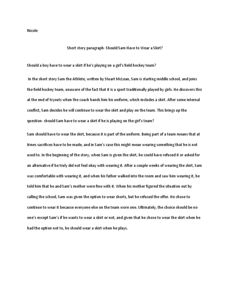 Sam-the-Athlete-paragraph | PDF