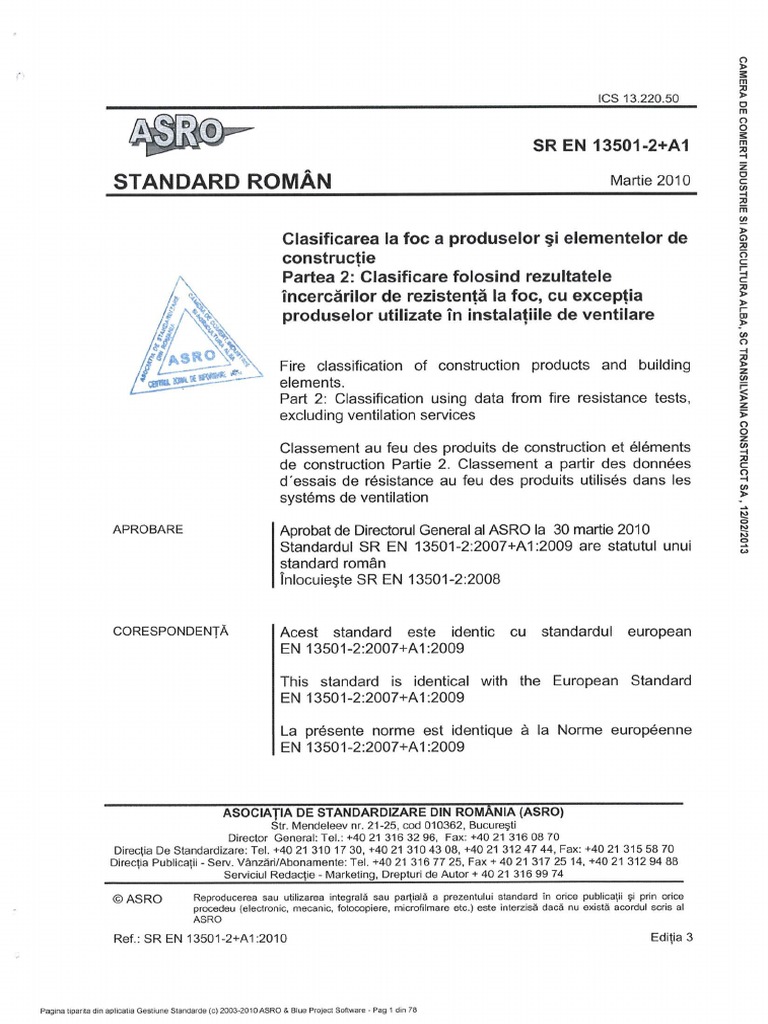 SR en 13501 - 2 - 2010 | PDF