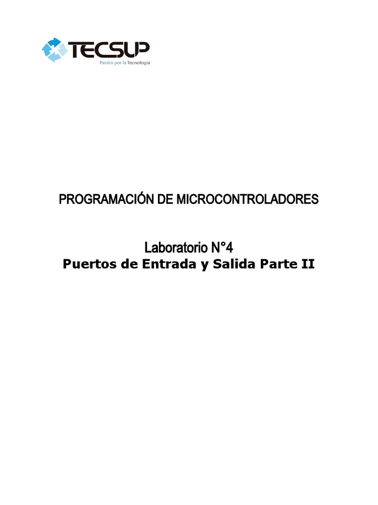Lab04 - Puertos de Entrada y Salida Parte2 - DISPLAY - TECLADO | PDF