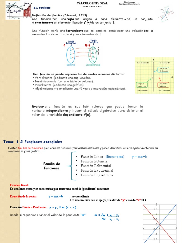Tema 1 Funciones | PDF | Logaritmo | Funcion exponencial