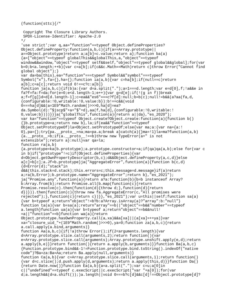 JavaScript Closure Library Code | PDF | Software Engineering | Computer Programming