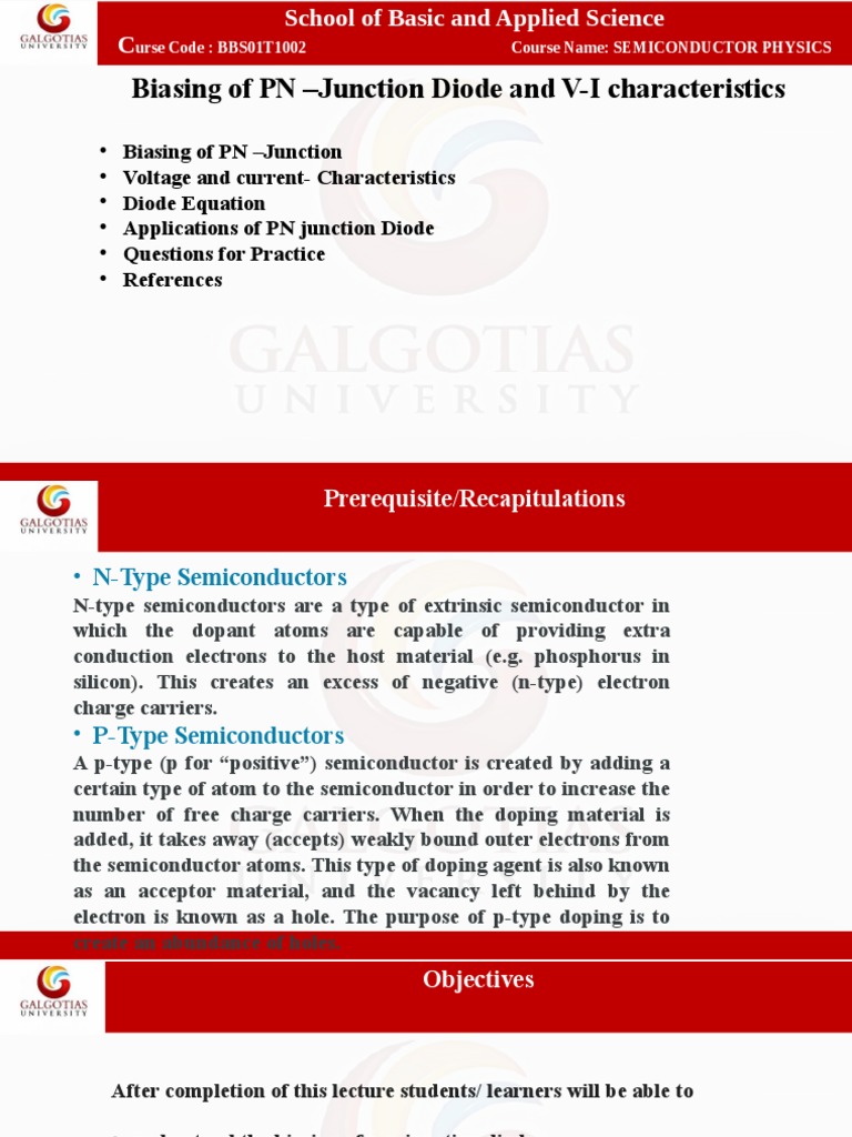 3.3 IV Characteristics of PN Junction Diode-Modified | PDF | P–N Junction | Diode