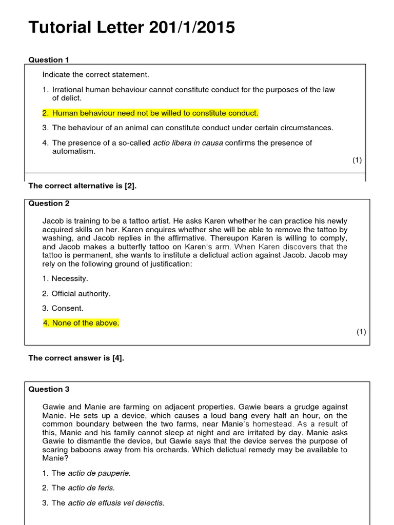 PVL 3702 Tutorial Letter 201-1-2015 | PDF | Justice | Crime & Violence
