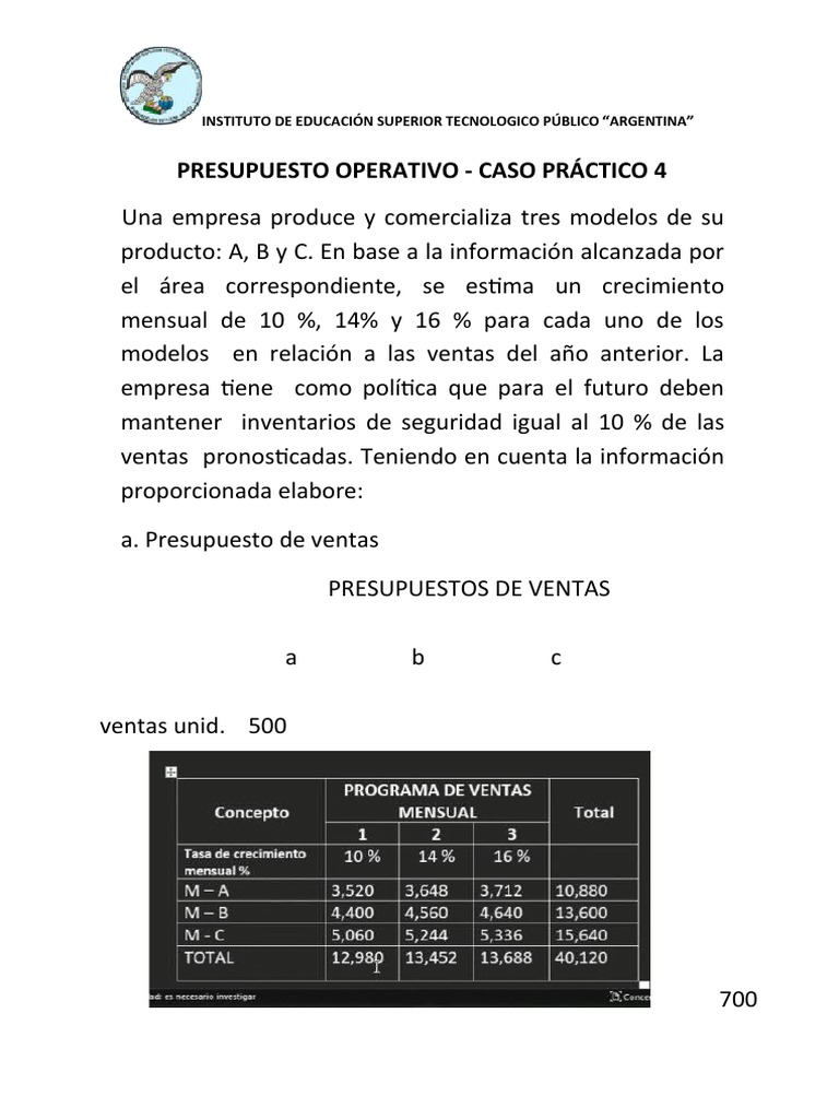 Caso 4 Enunciado | PDF