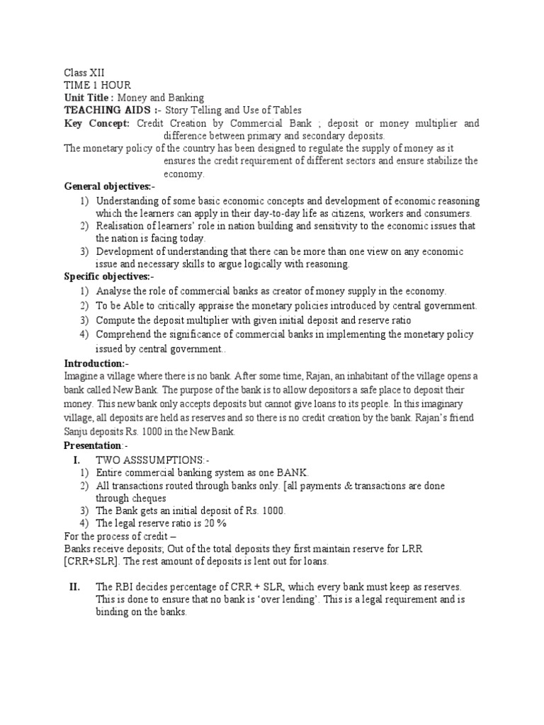 01 Lesson Plan | PDF