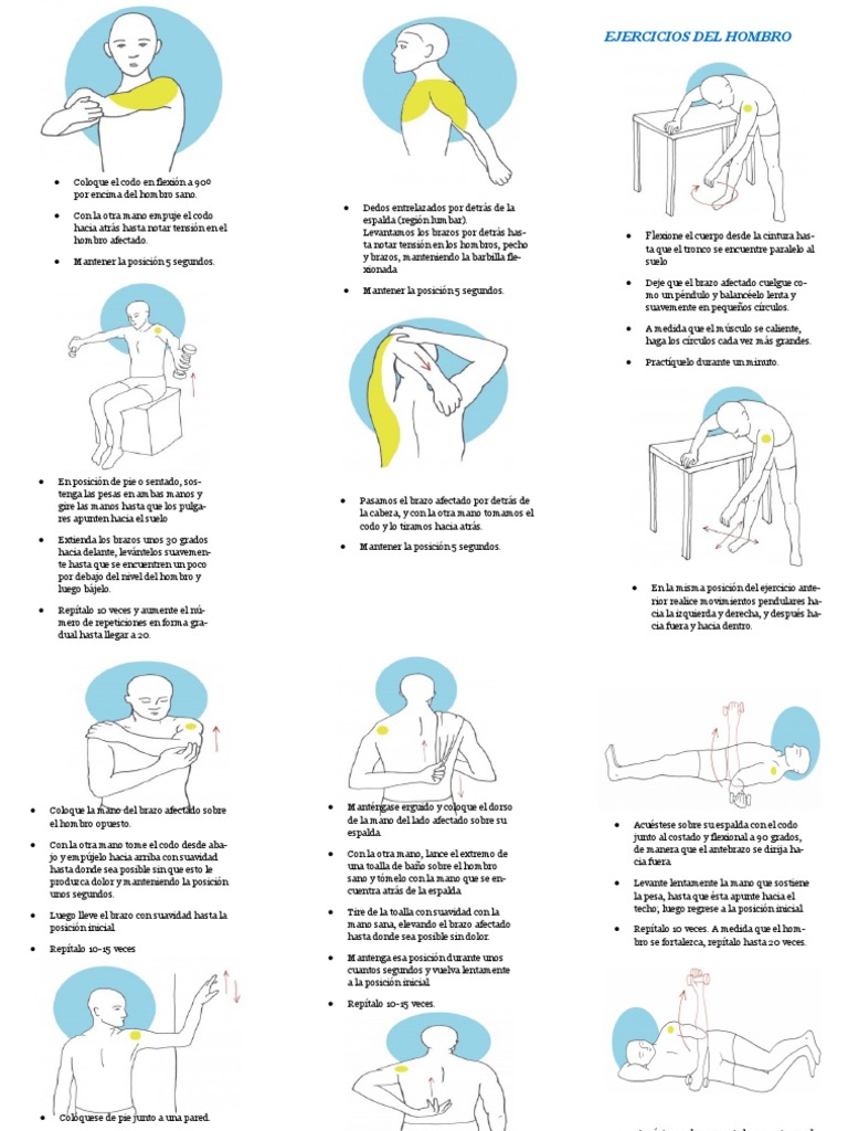 Ejercicios de Hombro | PDF