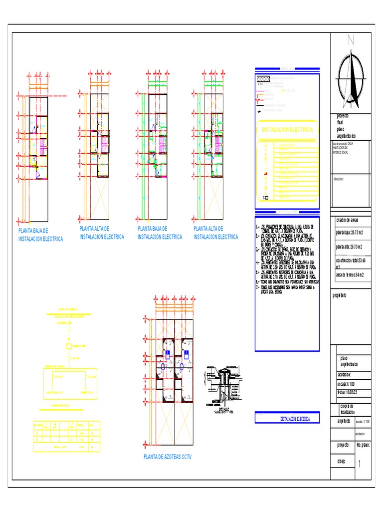 Planta Baja de Instalacion Electrica Planta Alta de Instalacion ...