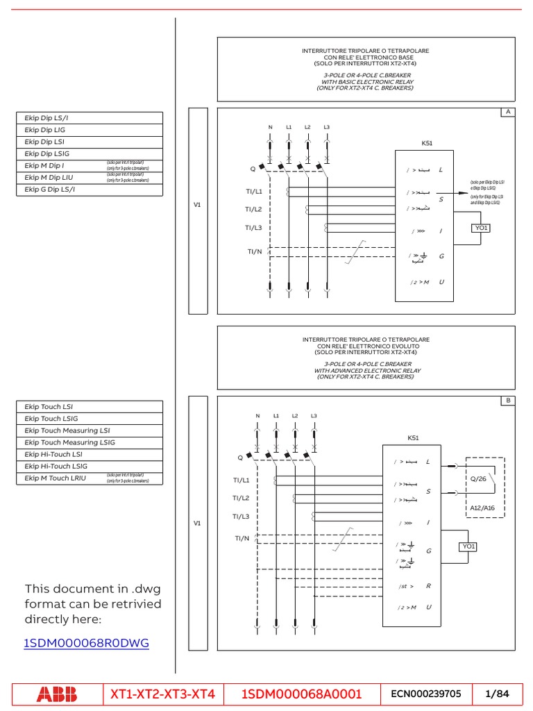 ABB Ekip Touch Circuit Breaker Guide | PDF | Electric Power ...