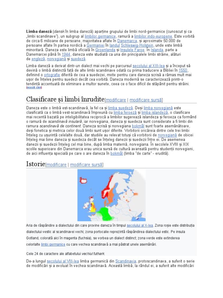 Limba daneză | PDF