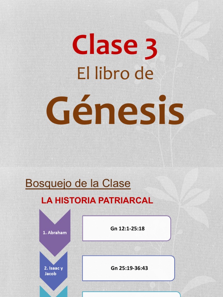Clase 3 2023 Genesis | PDF