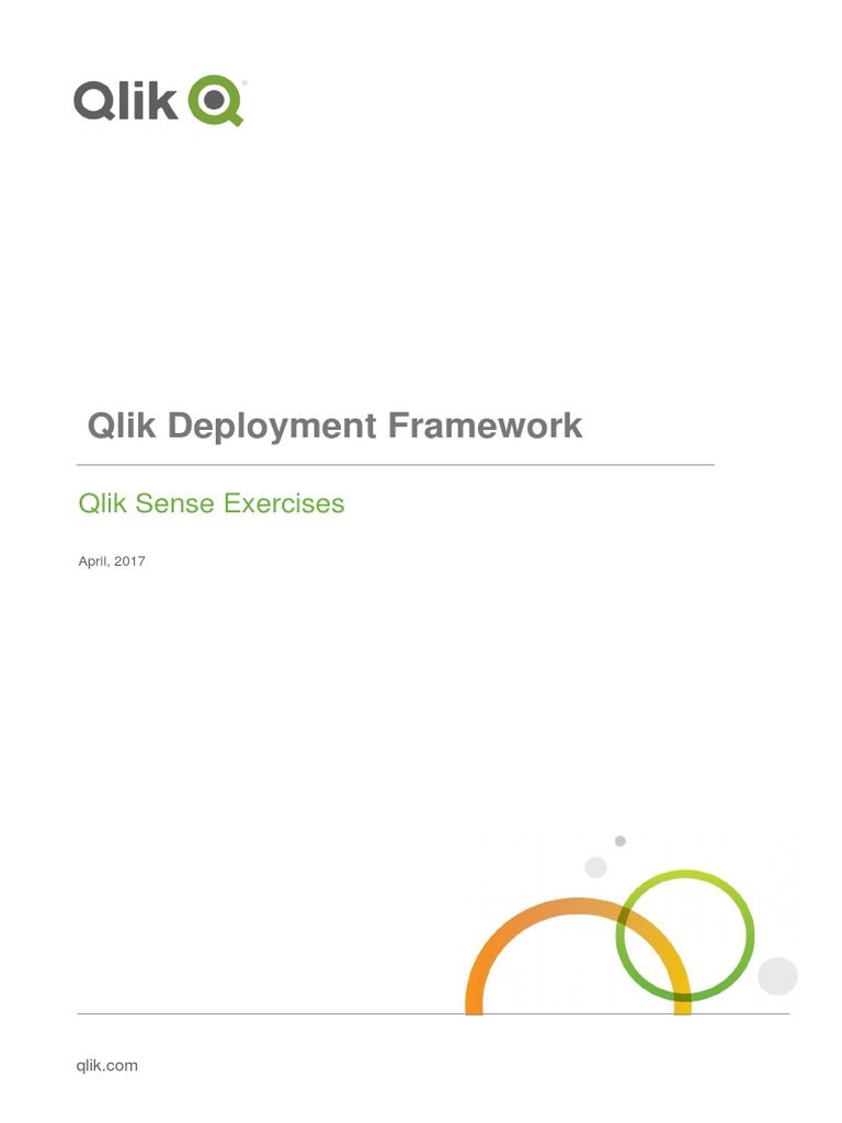 Qlik Deployment Framework-Qlik Sense Exercises | PDF
