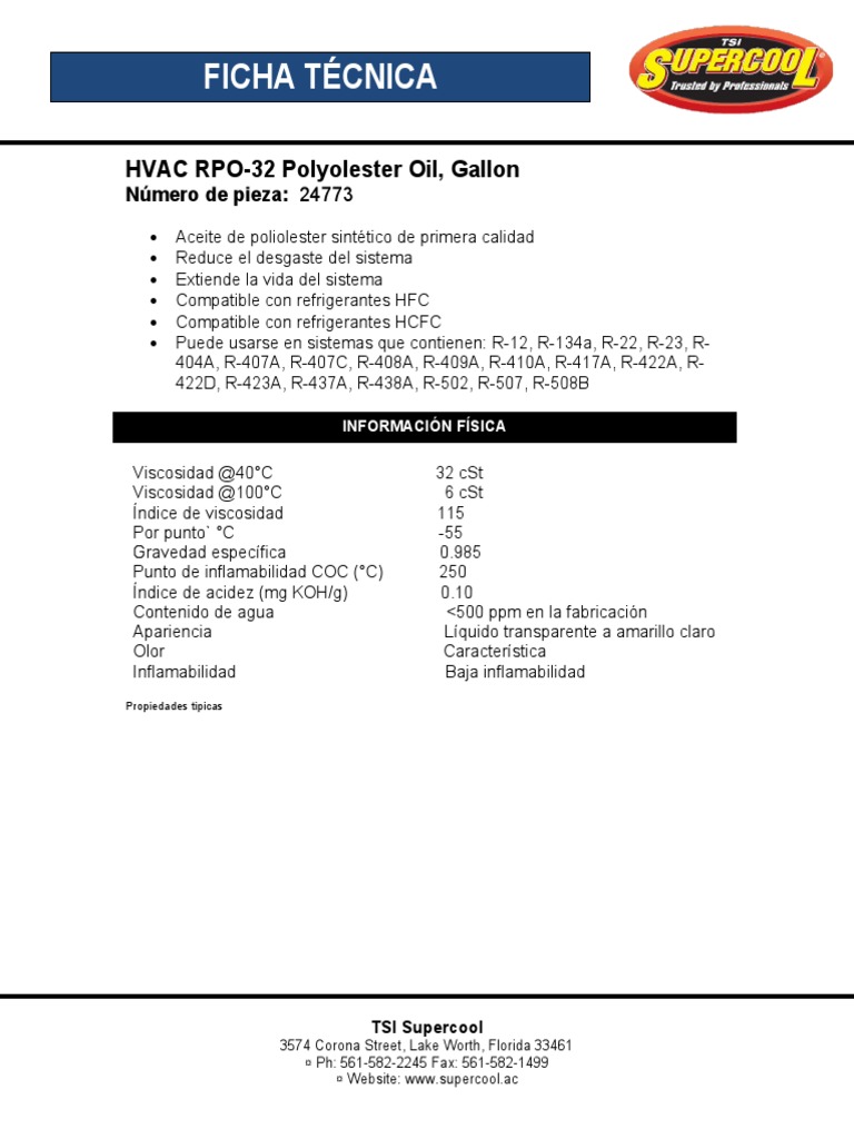 Rpo-32 24773 - Ficha Técnica | PDF