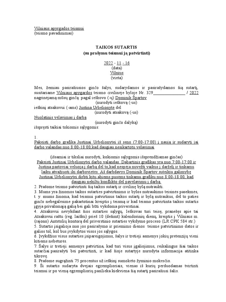 Taikos Sutartis | PDF