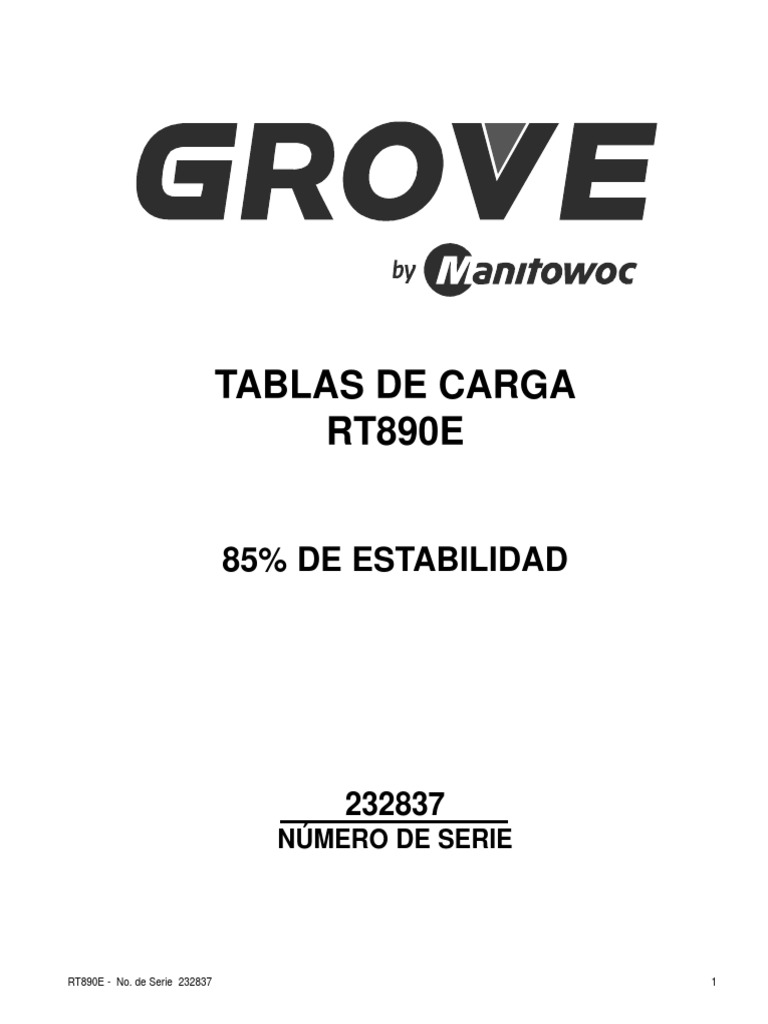 Tablas de carga y notas generales sobre la capacidad de carga de la ...