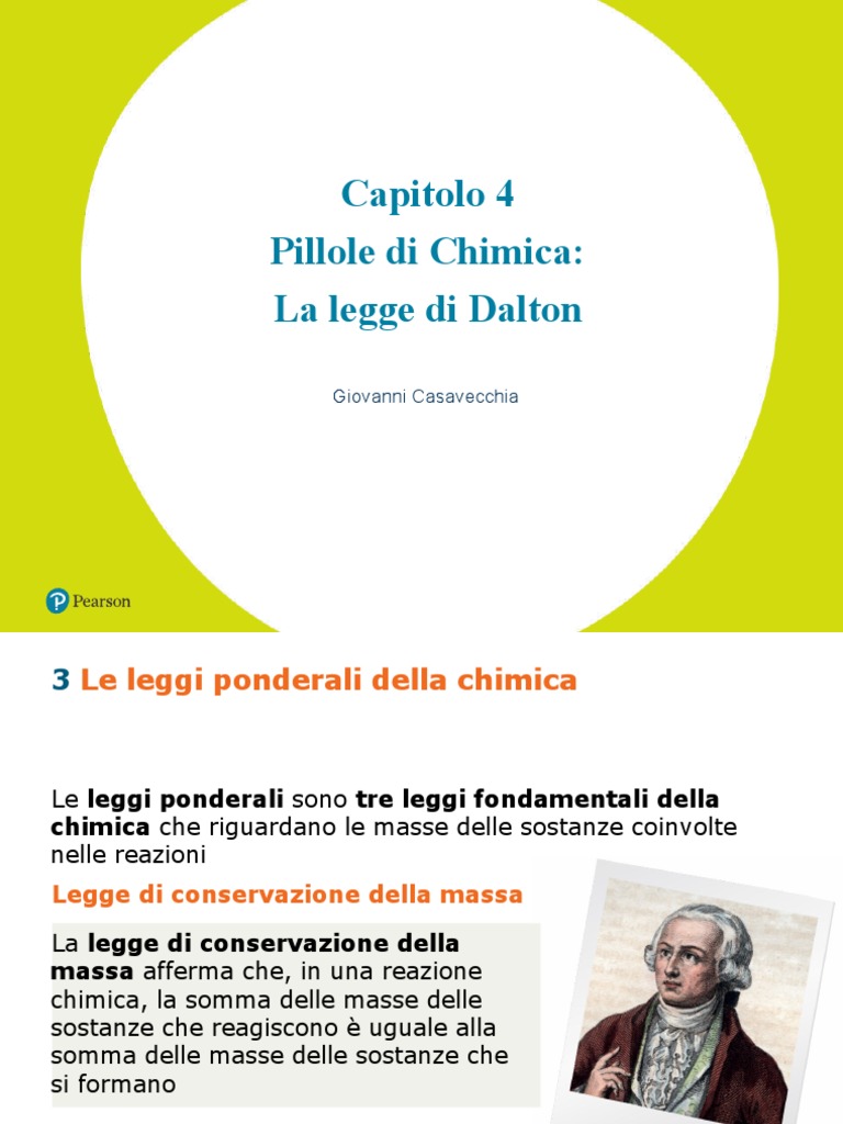 KM0 SCIENZE PPT CASAVECCHIA Legge - Dalton - Teoria | PDF