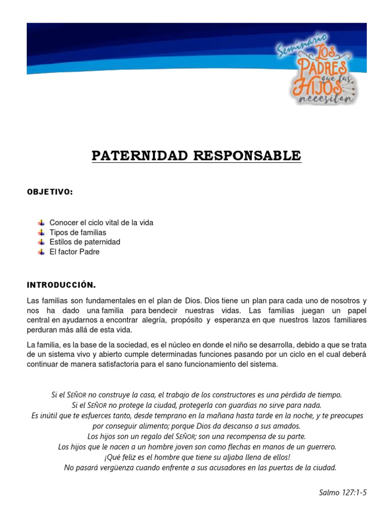 Paternidad Responsable | PDF