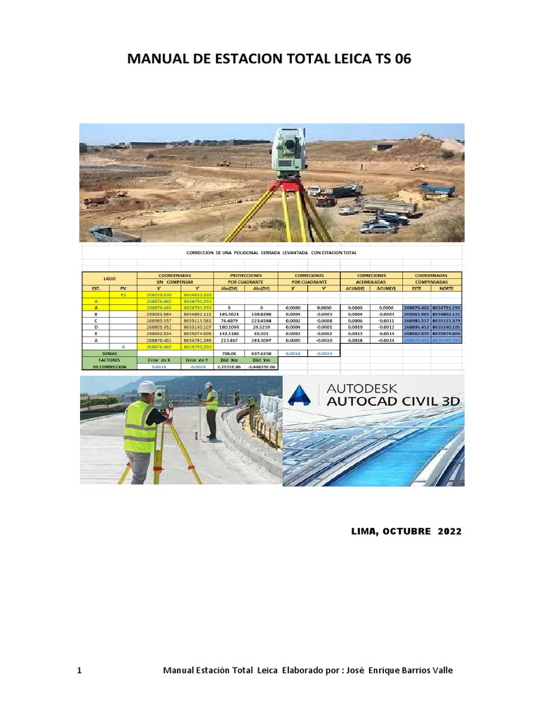 Manual de Estacion Total Leica | PDF | Informática