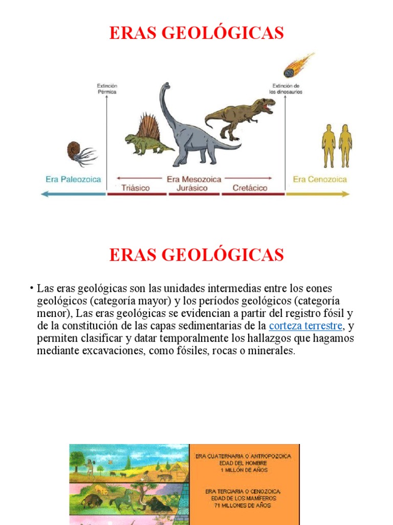 Eras Geológicas: Clasificación y Datos | PDF