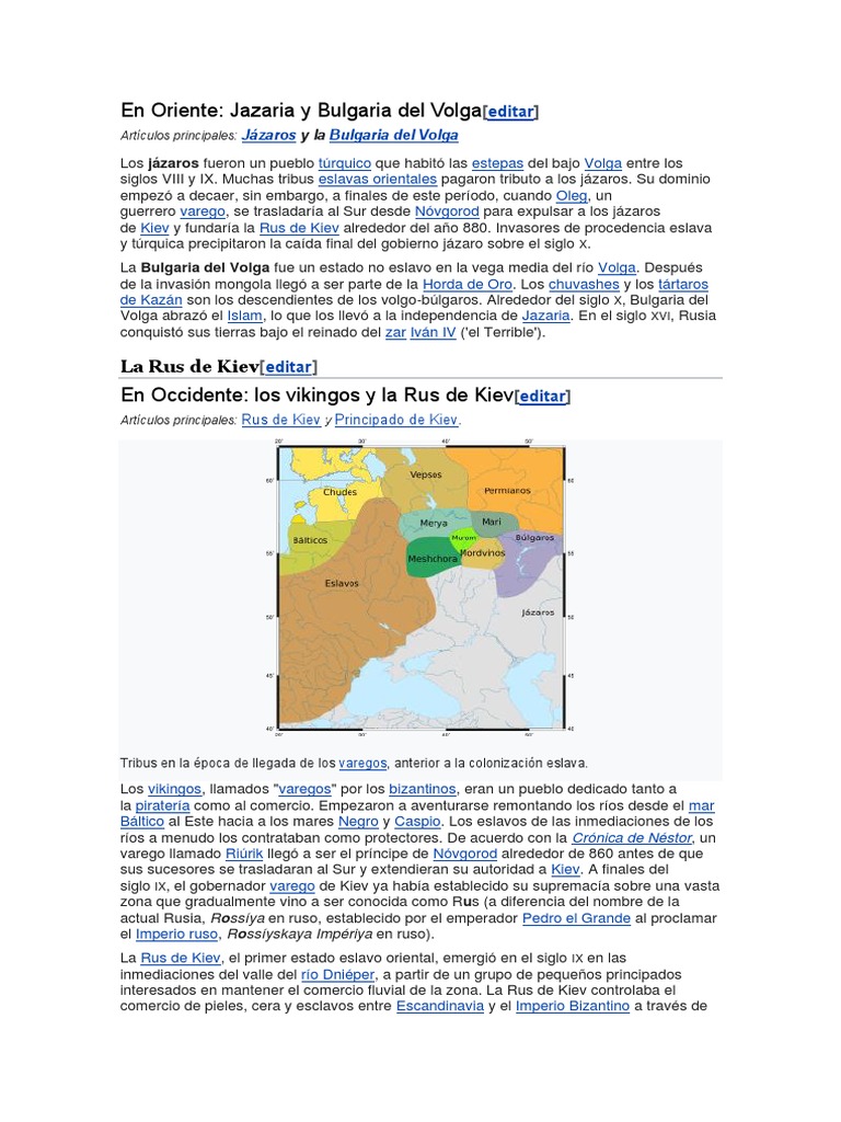 En Oriente: Jazaria y Bulgaria Del Volga: La Rus de Kiev | PDF