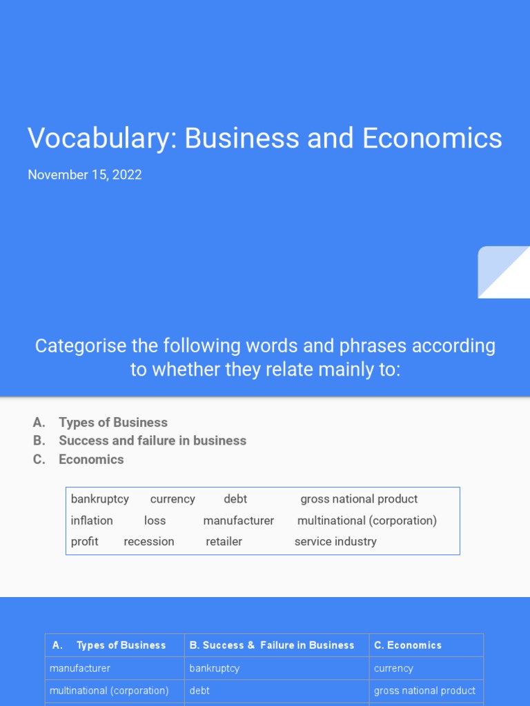 Business&Economics - Lesson Plan | PDF