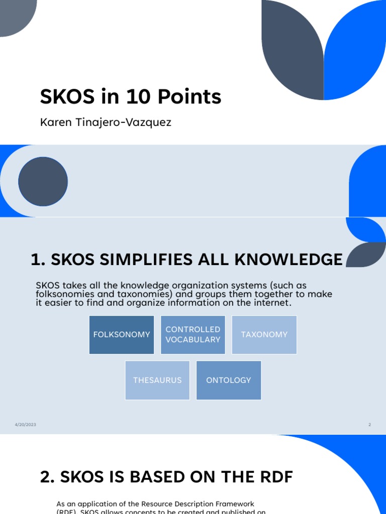 Simple Knowledge Organization System (SKOS) in 10 Points | PDF ...