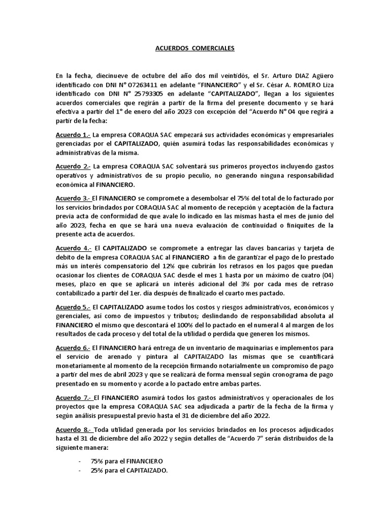 Acuerdos Comerciales | PDF