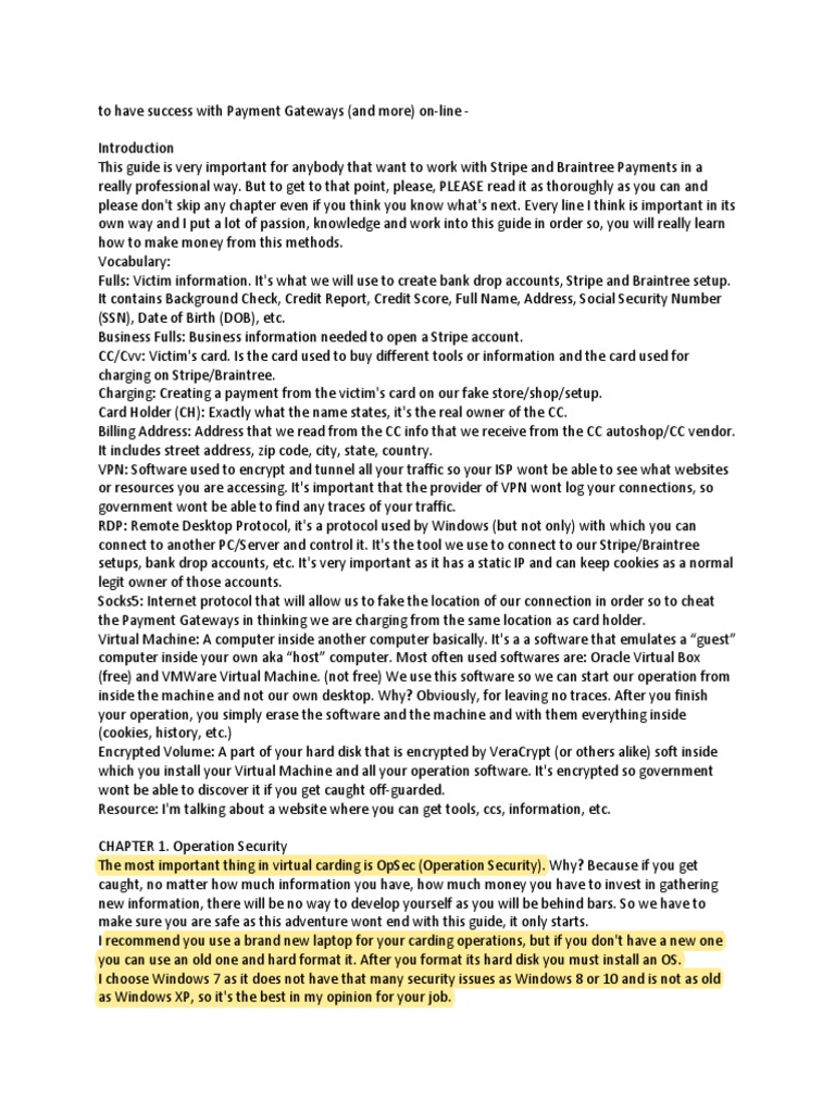 Virtual Carding Handbook 2.0 1 | PDF | Proxy Server | Word Press