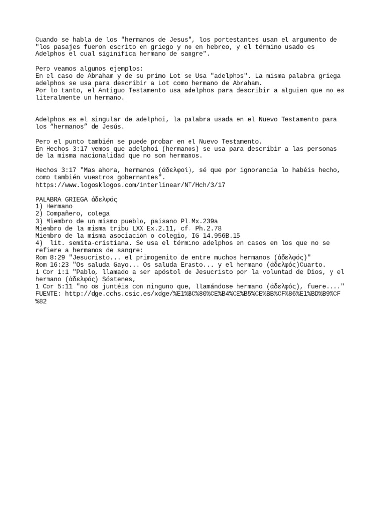 Hermanos de Jesus - Adelphos | PDF