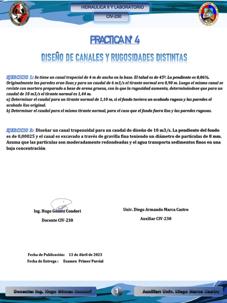 Diseño De Canales Pdf