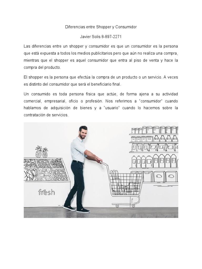 Diferencias Entre Shopper y Consumidor | PDF
