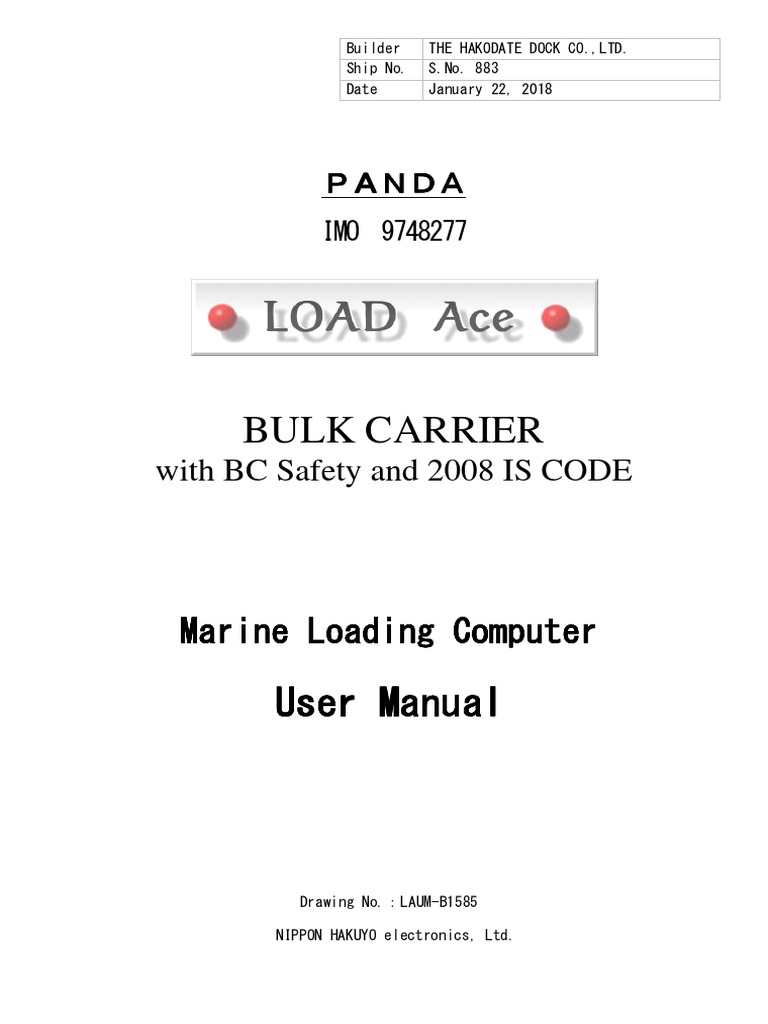 Bulk Carrier: User User User User Manual Manual Manual Manual | PDF
