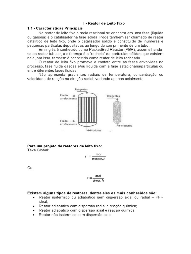 Características, aplicações e vantagens e desvantagens dos reatores de ...