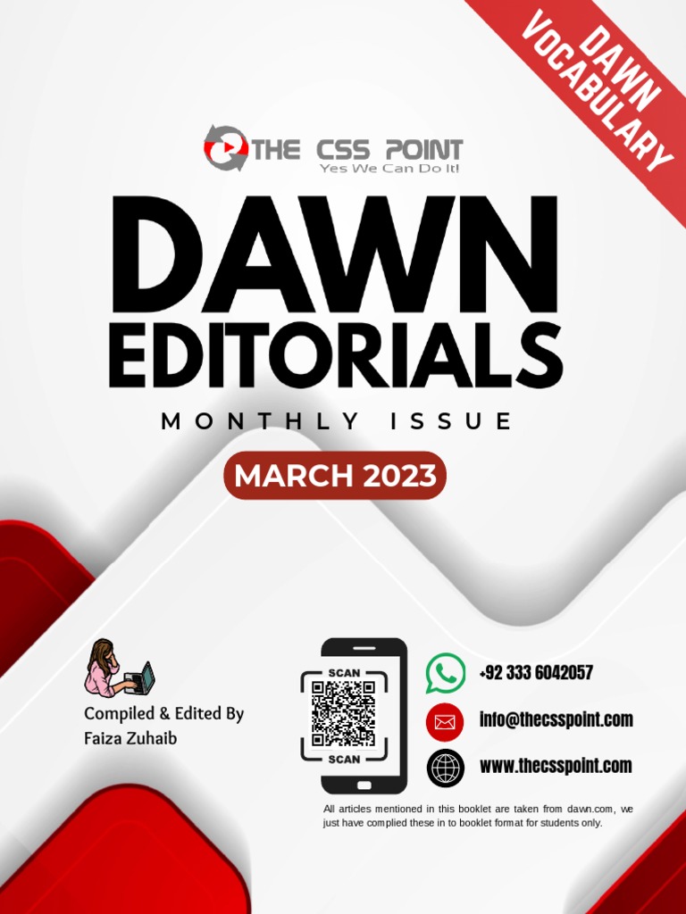Monthly Dawn Editorials March 2023 | PDF | Cost Of Living | International Monetary Fund