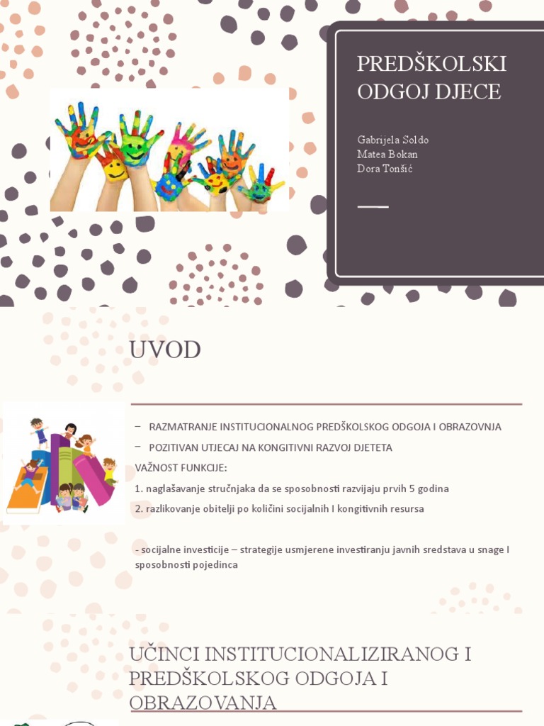 PREDŠKOLSKI ODGOJ DJECE | PDF