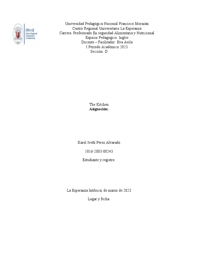 The Kitchen | PDF