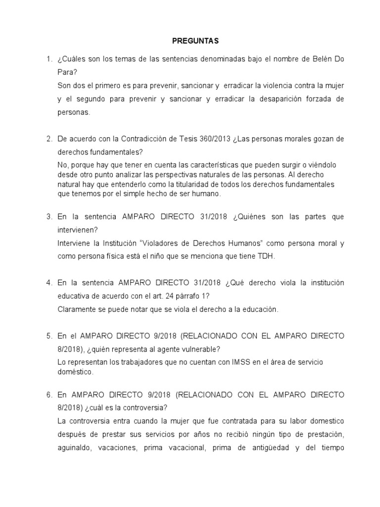 Preguntas | PDF