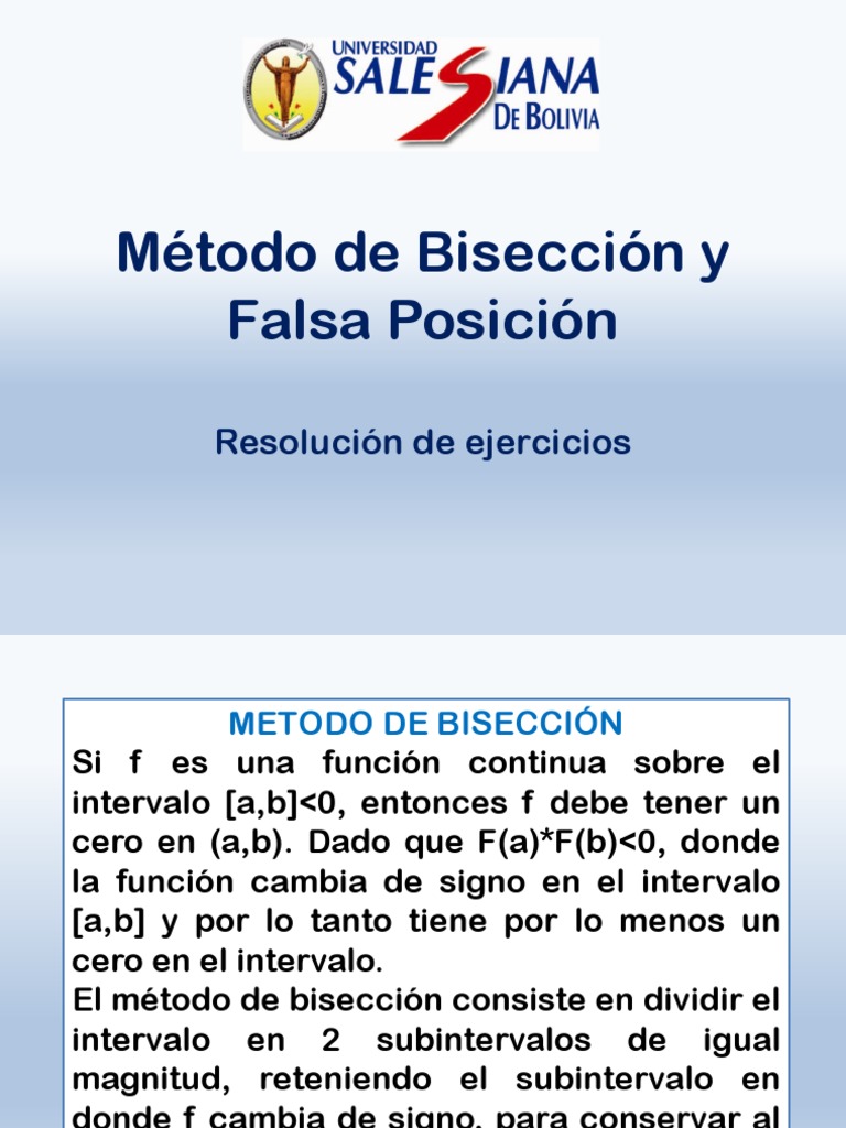 Métodos numéricos para encontrar raíces: Comparación entre el método de ... Métodos numéricos para encontrar raíces: Comparación entre el método de ...