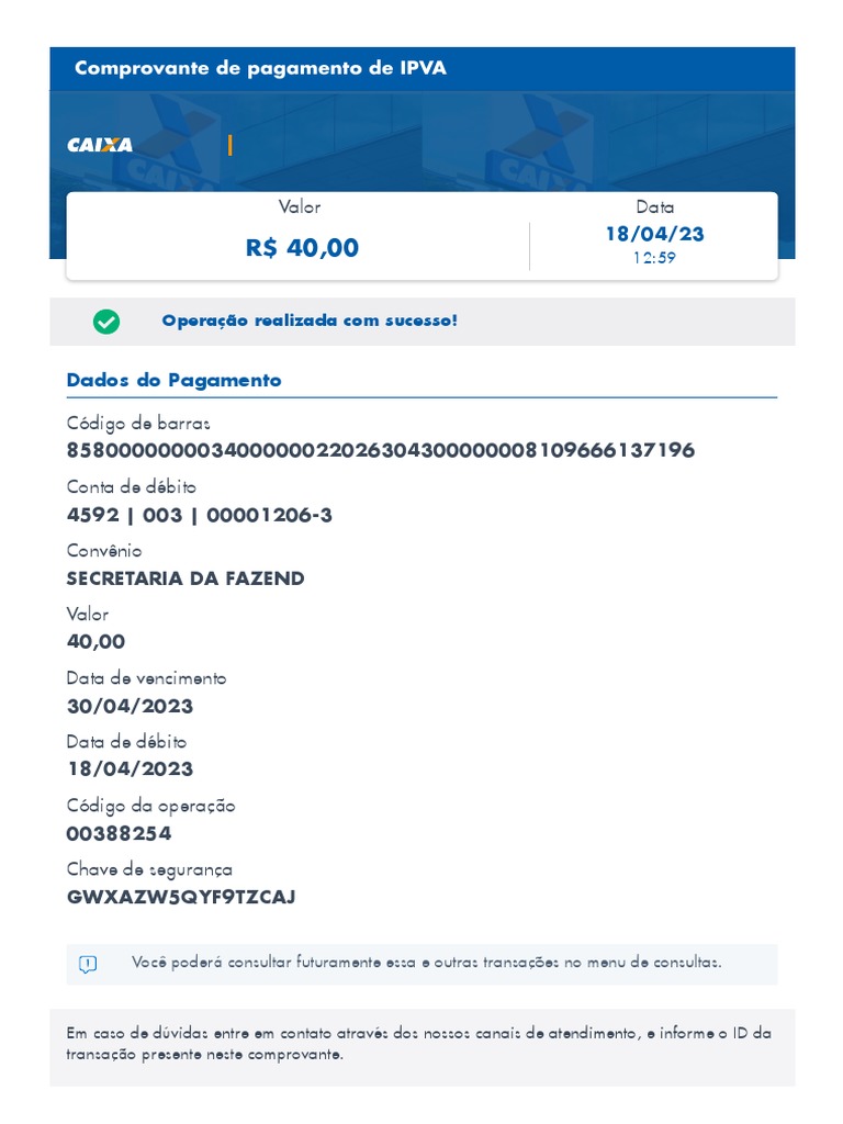 Comprovante2023 04 18 - 125935 | PDF | Finanças e Administração de Capital