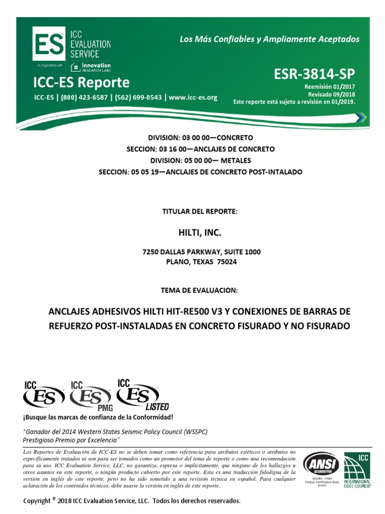 Homologacion ASSET DOC LOC 6836823 | PDF | Tornillo | Acero