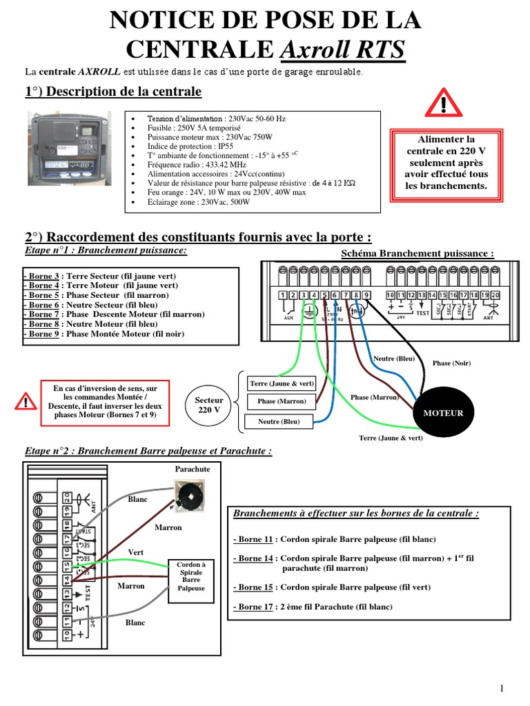 Notice Moteur AXROLL p-CHICAGO.pdf | PDF