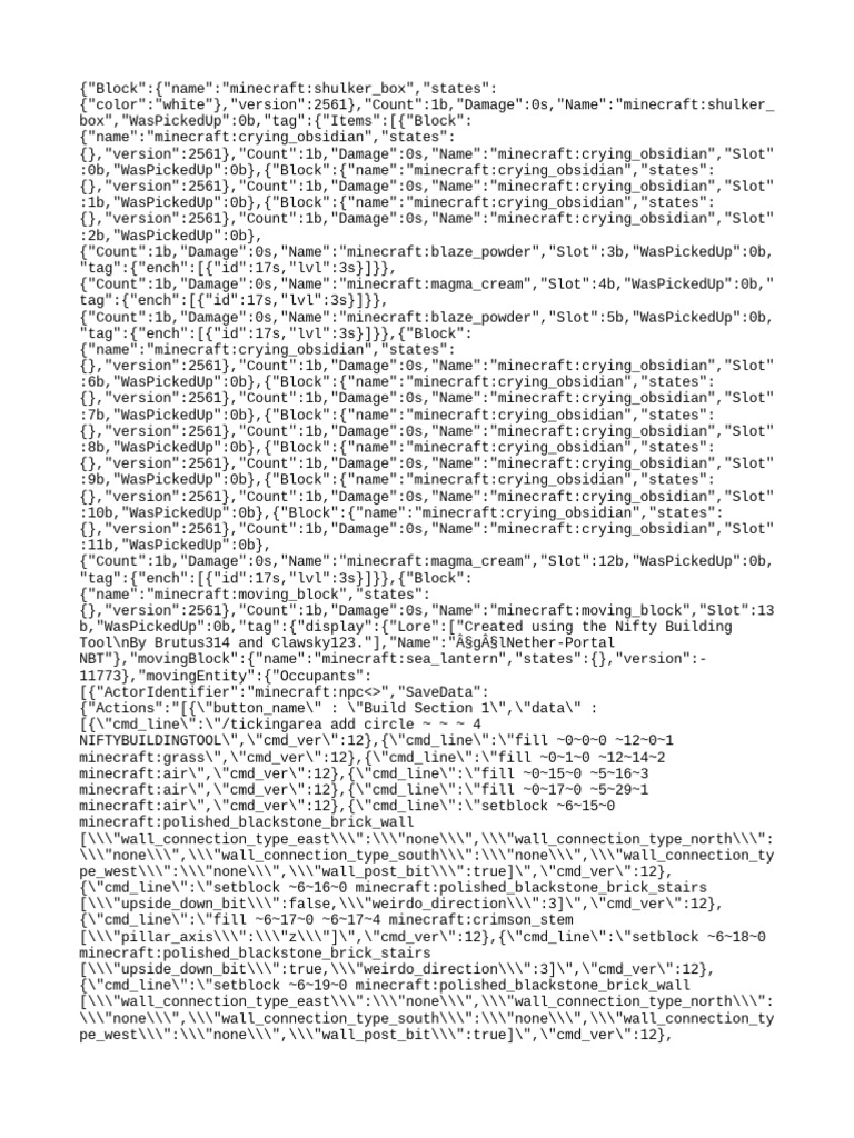 Nether-Portal NBT | PDF