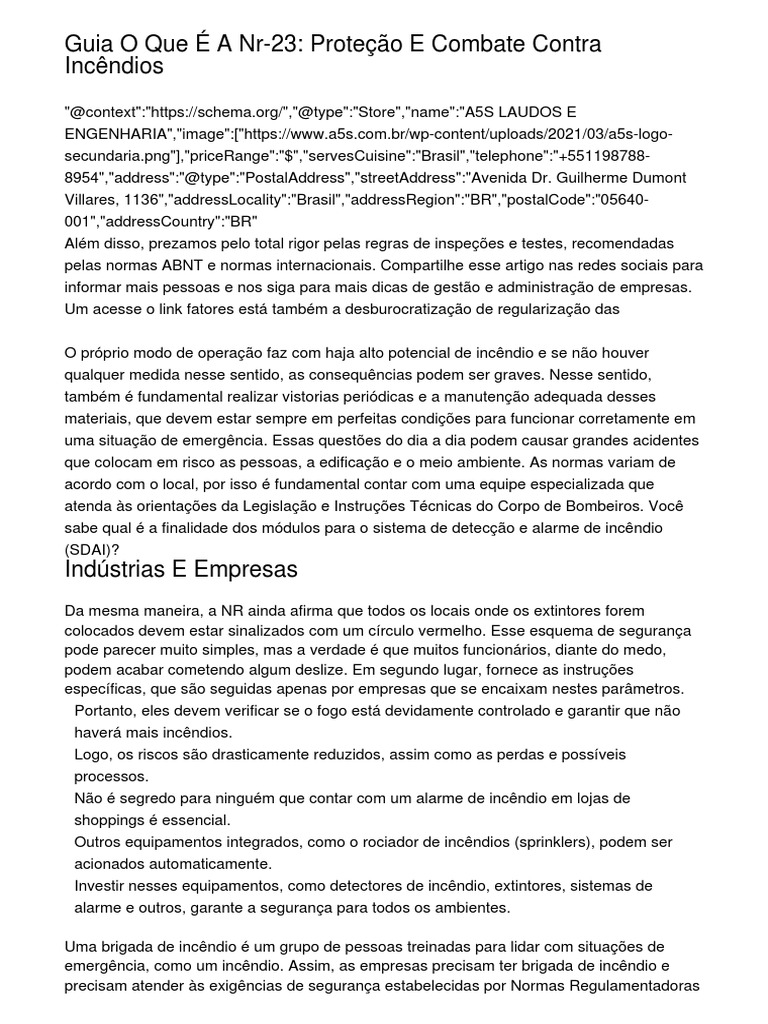 Equipamentos de Combate A Inc?ndio Conhe?a Os 4 Principaisfjfjw PDF ...