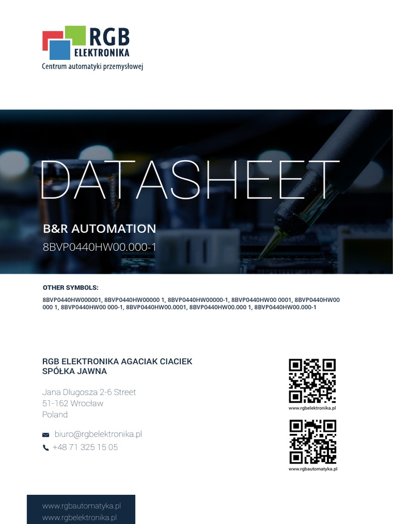 8BVP0440HW00.000-1 Acopos Multi P0440 B&R Datasheet | PDF | Power ...