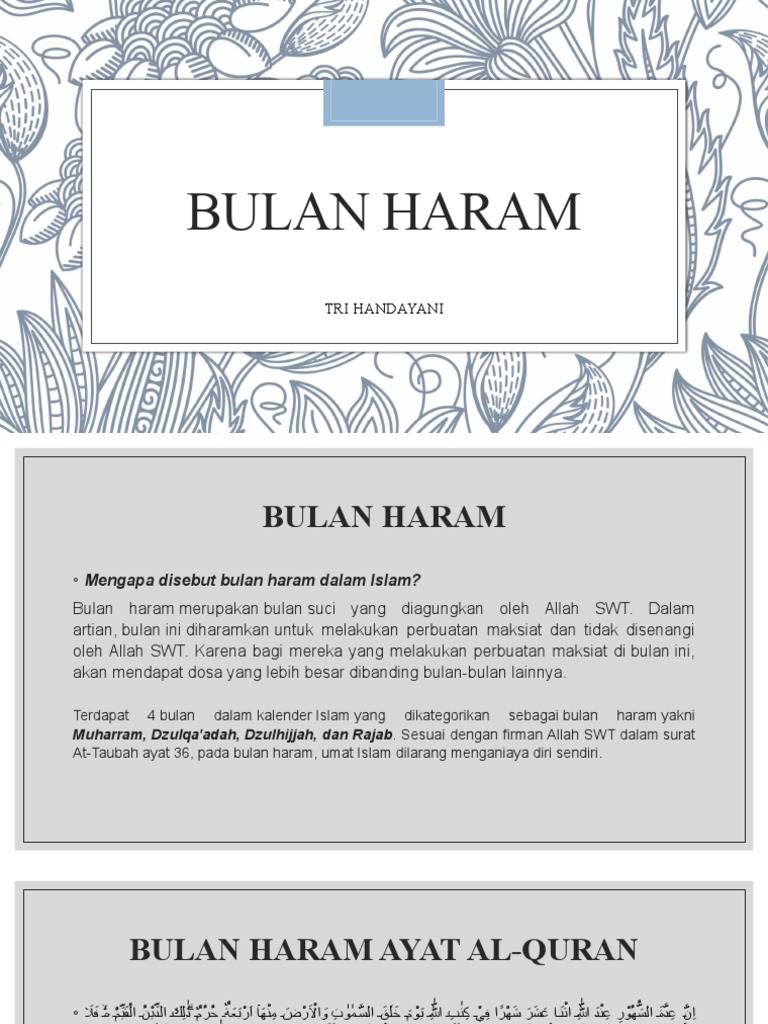 Empat Bulan Haram dalam Islam | PDF