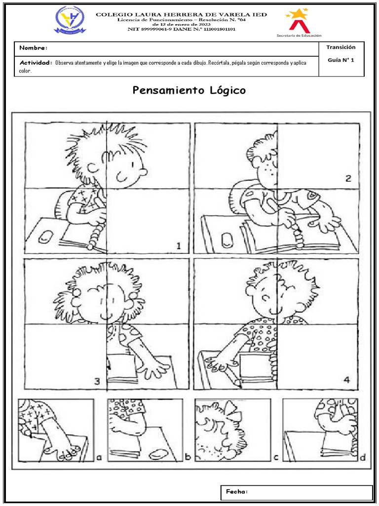 Actividades de Transición y Coloreado | PDF